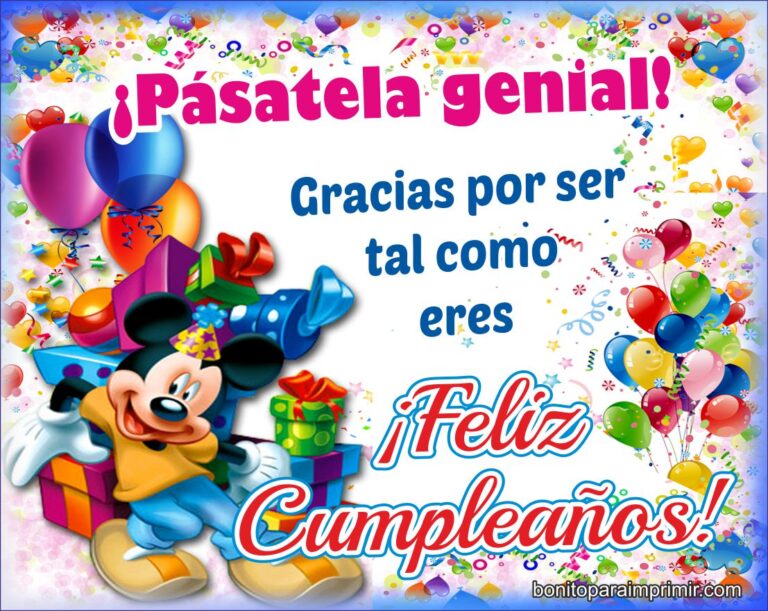Tarjetas de Cumpleaños para imprimir ¡ GRATIS