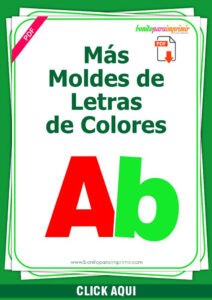 Letras para imprimir a colores🥇【MAYUSCULAS Y MINUSCULAS】