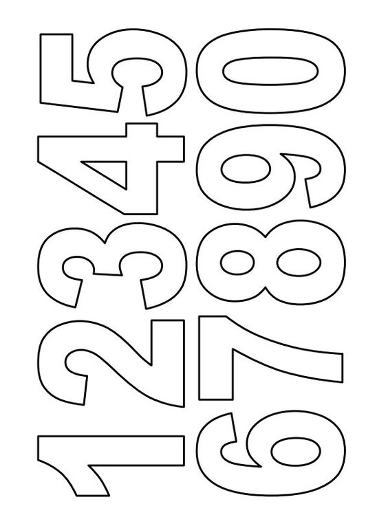 Numeros para imprimir📒 【RECORTAR E IMPRIMIR】 PDF🥇