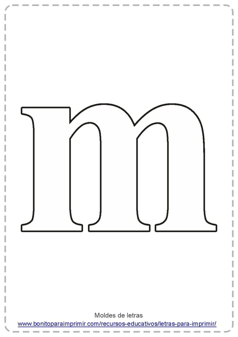 🥇Letras M para imprimir📒 【PDF para colorear y aprender】