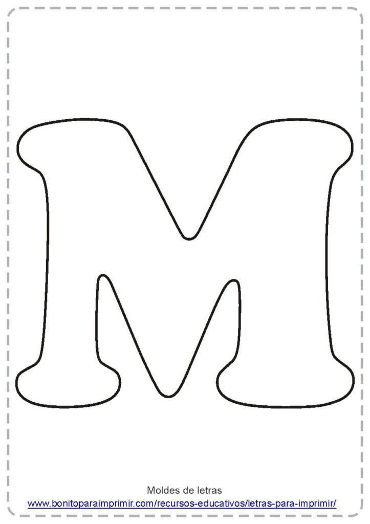 🥇Letras M para imprimir📒 【PDF para colorear y aprender】