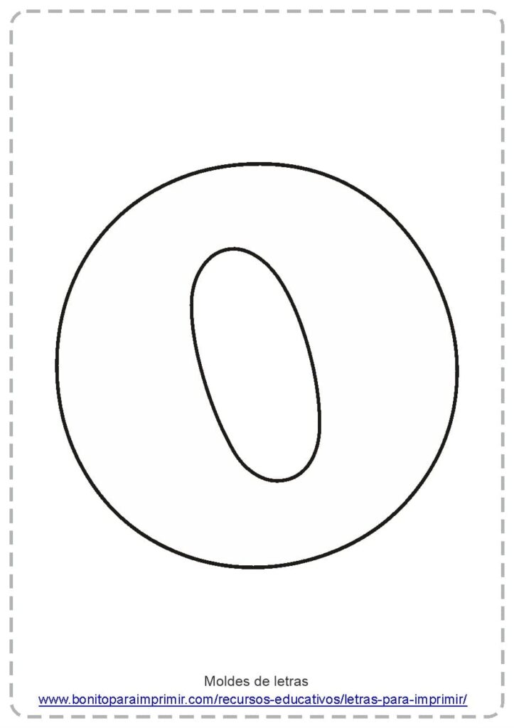 🥇Letras O para imprimir📒 【PDF para colorear y aprender】