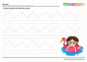 Fichas de grafomotricidad para verano 2020 - BONITO PARA IMPRIMIR