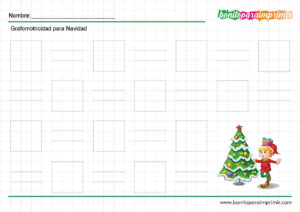 Grafomotricidad para Navidad - BONITO PARA IMPRIMIR