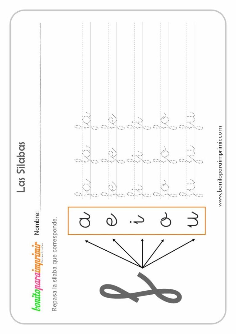 Sílabas con F - BONITO PARA IMPRIMIR