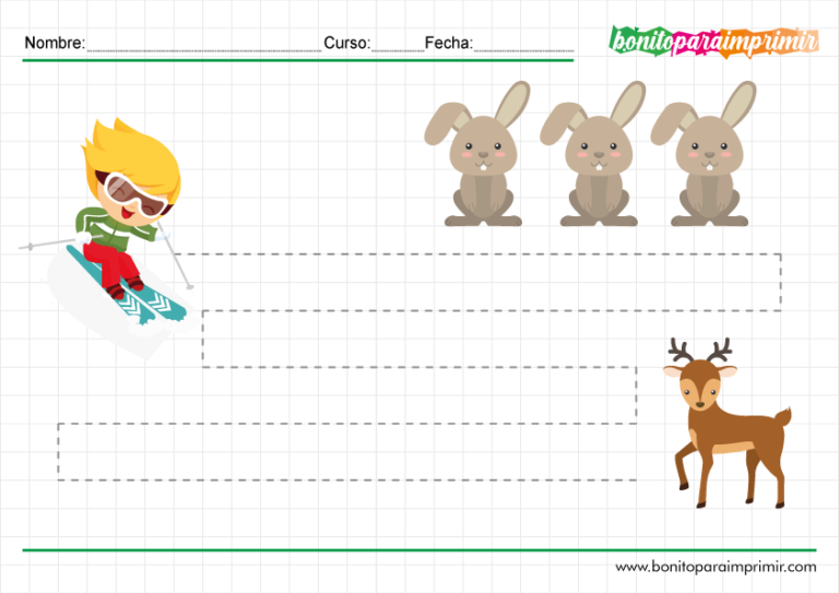 Fichas de grafomotricidad de invierno - BONITO PARA IMPRIMIR