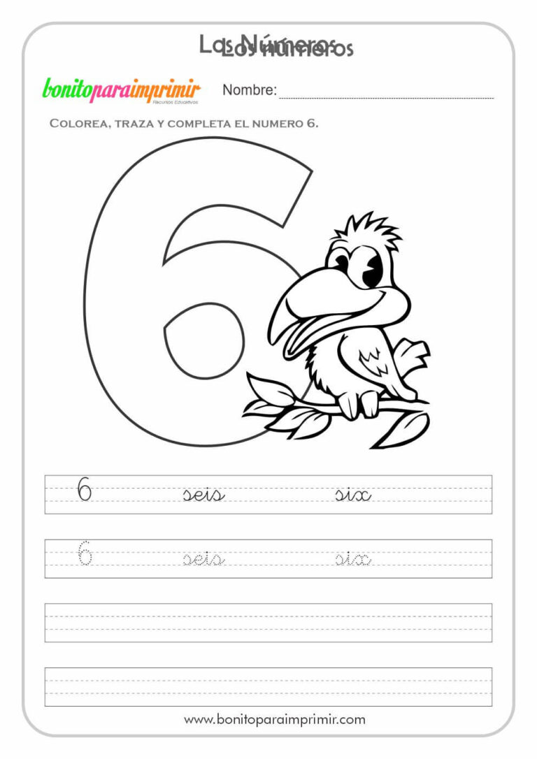 Los numeros 📒 【del 1 al 20 】Fichas en PDF 🥇