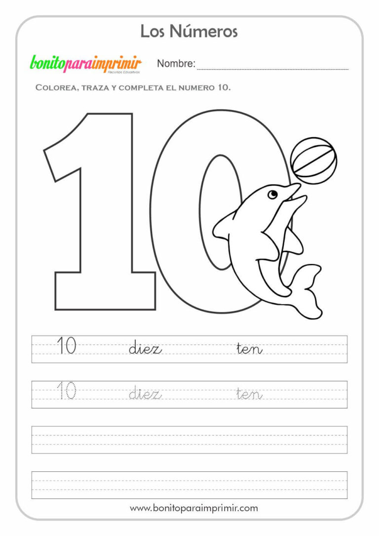 Los numeros 📒 【del 1 al 20 】Fichas en PDF 🥇