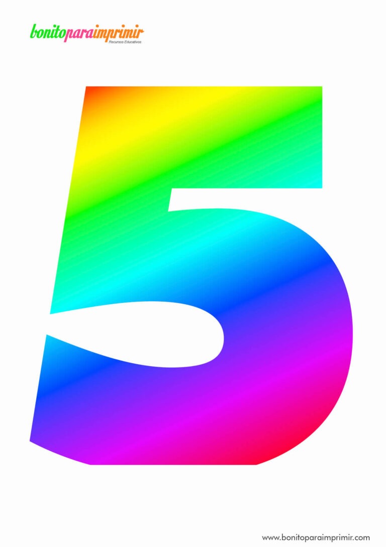 Numero 5 para imprimir 🥇 【Ejercicios en PDF】📒
