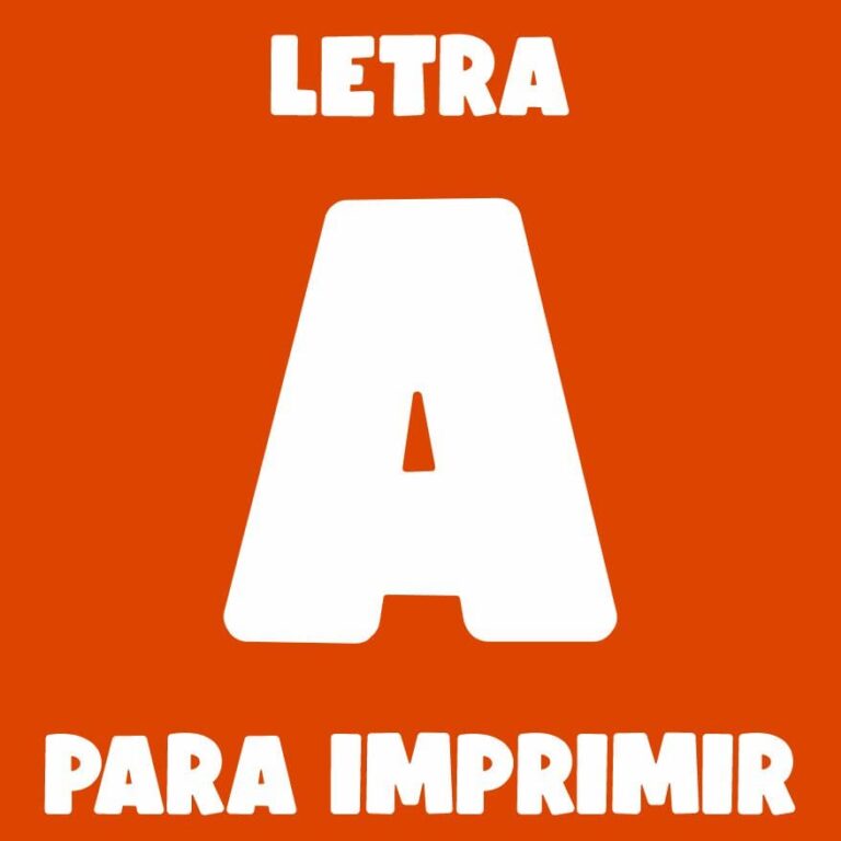 🥇Letras A para imprimir📒 【PDF para colorear y aprender】