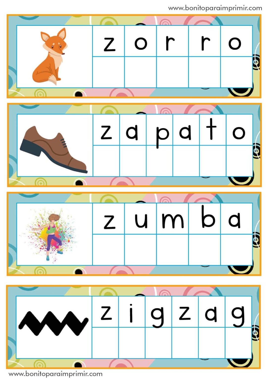 Tarjetas de lectoescritura 🥇 【Para niños PDF】📒