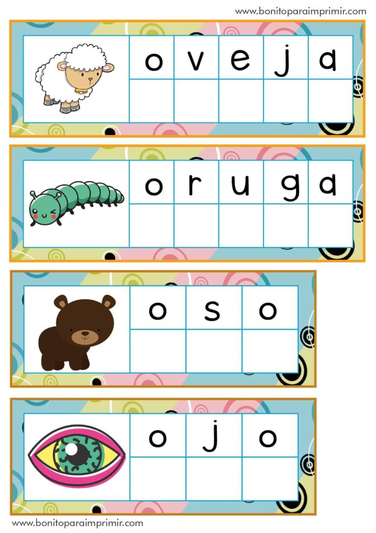 Tarjetas de lectoescritura 🥇 【Para niños PDF】📒