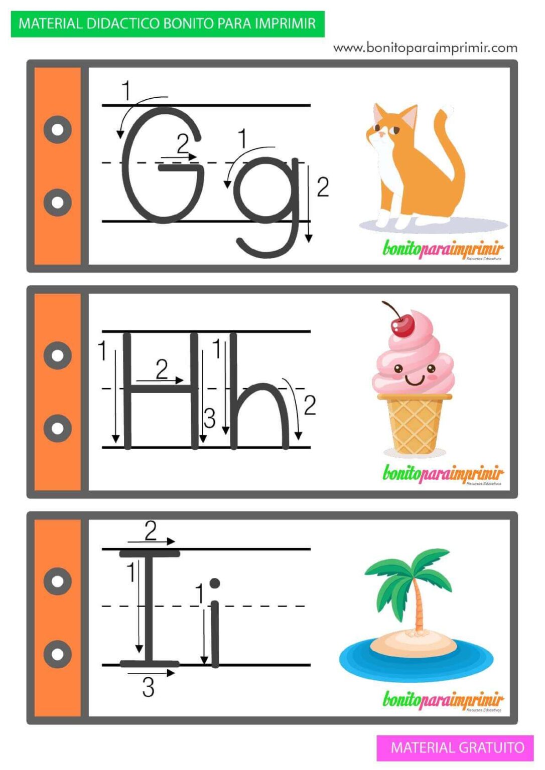 Trazos abecedario 🥇 【Para imprimir en PDF】📒