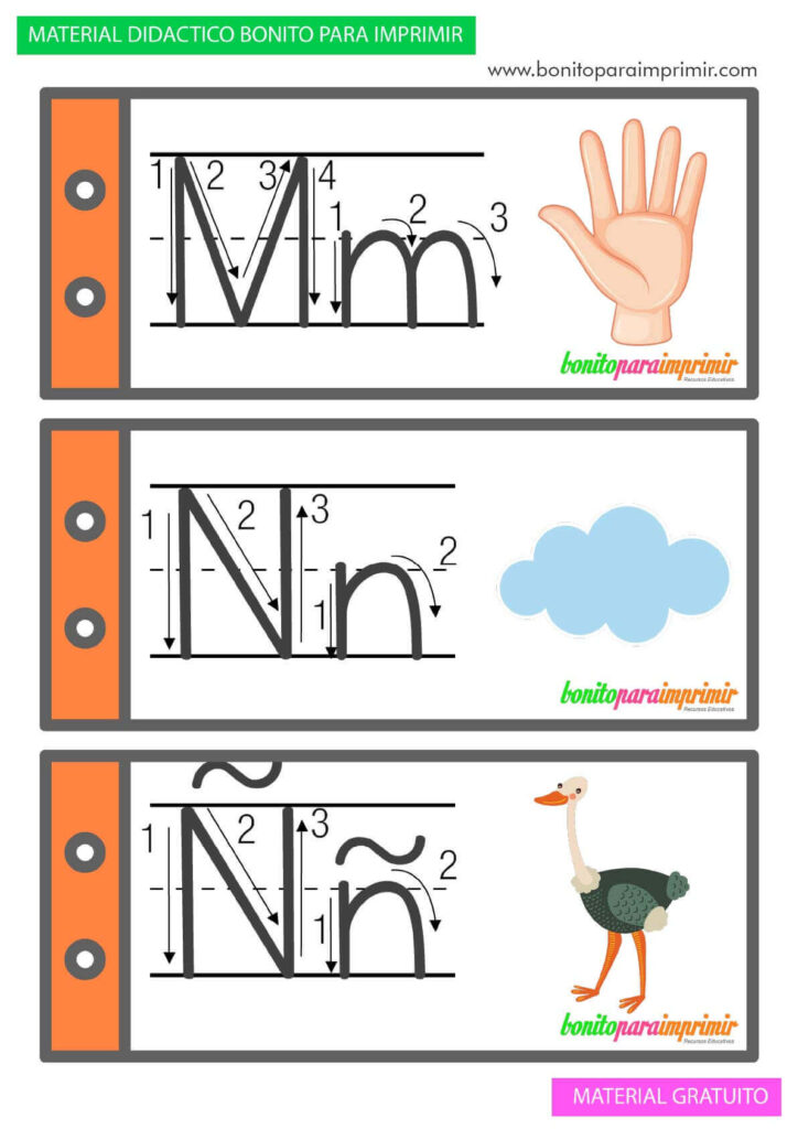 Trazos abecedario 🥇 【Para imprimir en PDF】📒