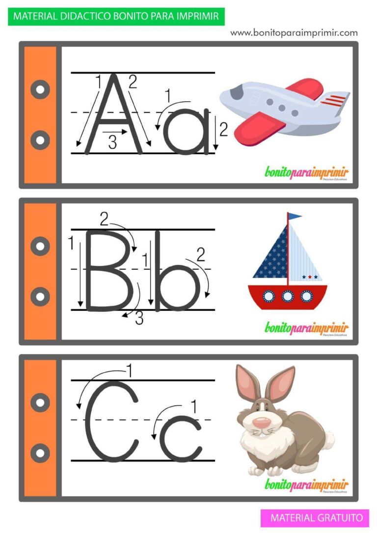 Trazos abecedario 🥇 【Para imprimir en PDF】📒