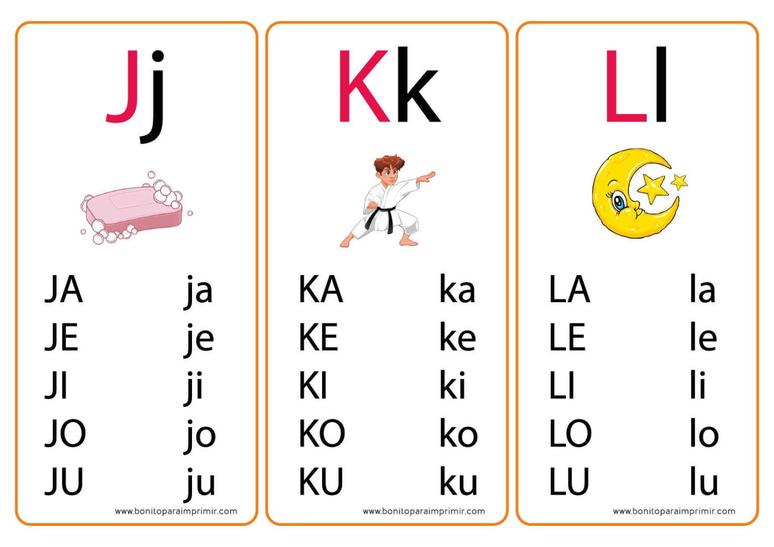 Llavero silabario 🥇 【Material educativo en PDF】📒