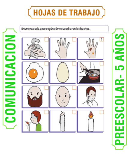 Causa y efecto para cinco años - BONITO PARA IMPRIMIR