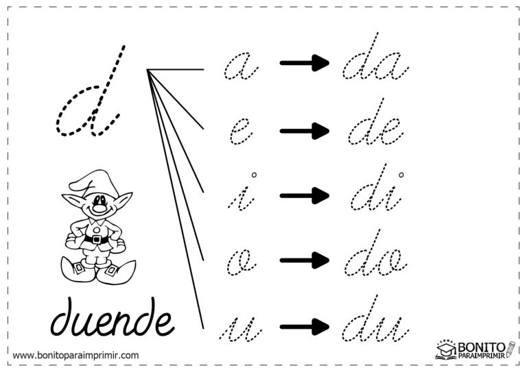 Trazo de las silabas - BONITO PARA IMPRIMIR